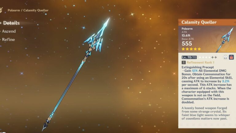 Calamity Queller Ascension Materials and Best Characters in Genshin ...