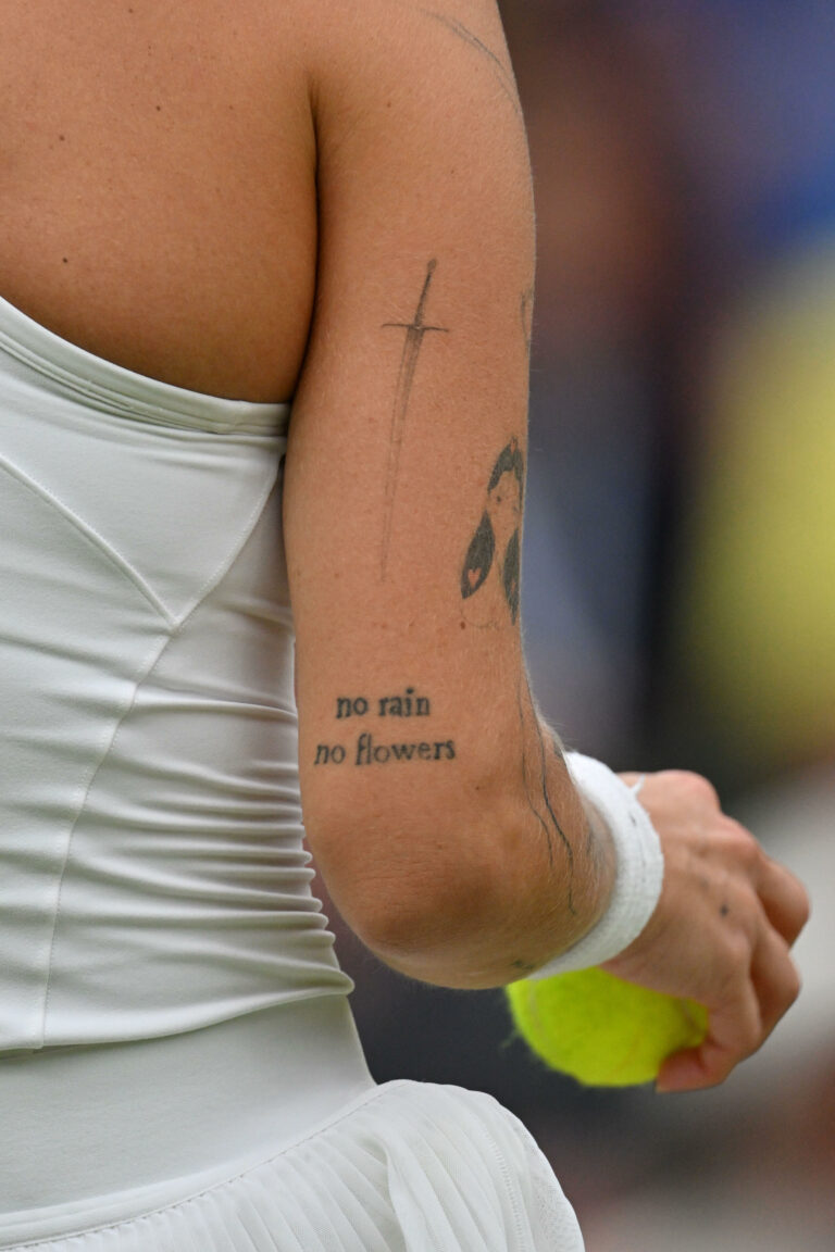Marketa Vondrousova tattoo: What is the background behind each of the ...